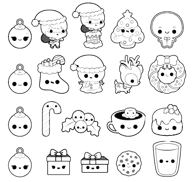 Dibujos Kawaii Para Dibujar Faciles De Navidad Dibujos Para Colorear ... Dibujos Kawaii Para Dibujar Faciles De Navidad Dibujos Para Colorear ...